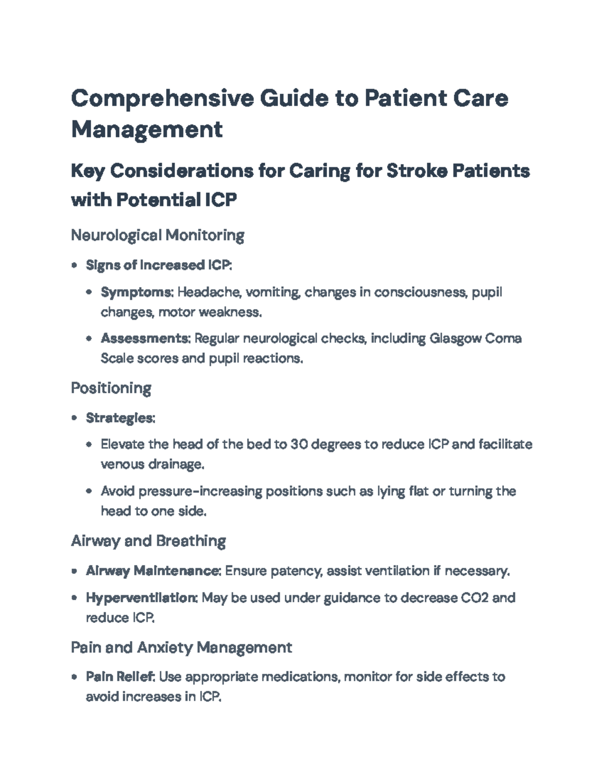 Comprehensive Patient Care Guidelines: Stroke, Kidney Disease, and More ...