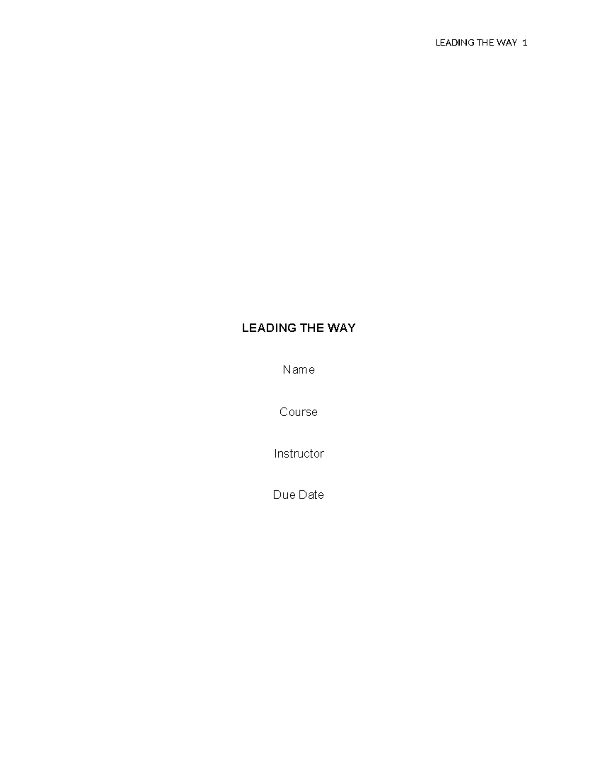 Leadership - The Code (NMC 2018a) states that nurses must ‘act as a ...