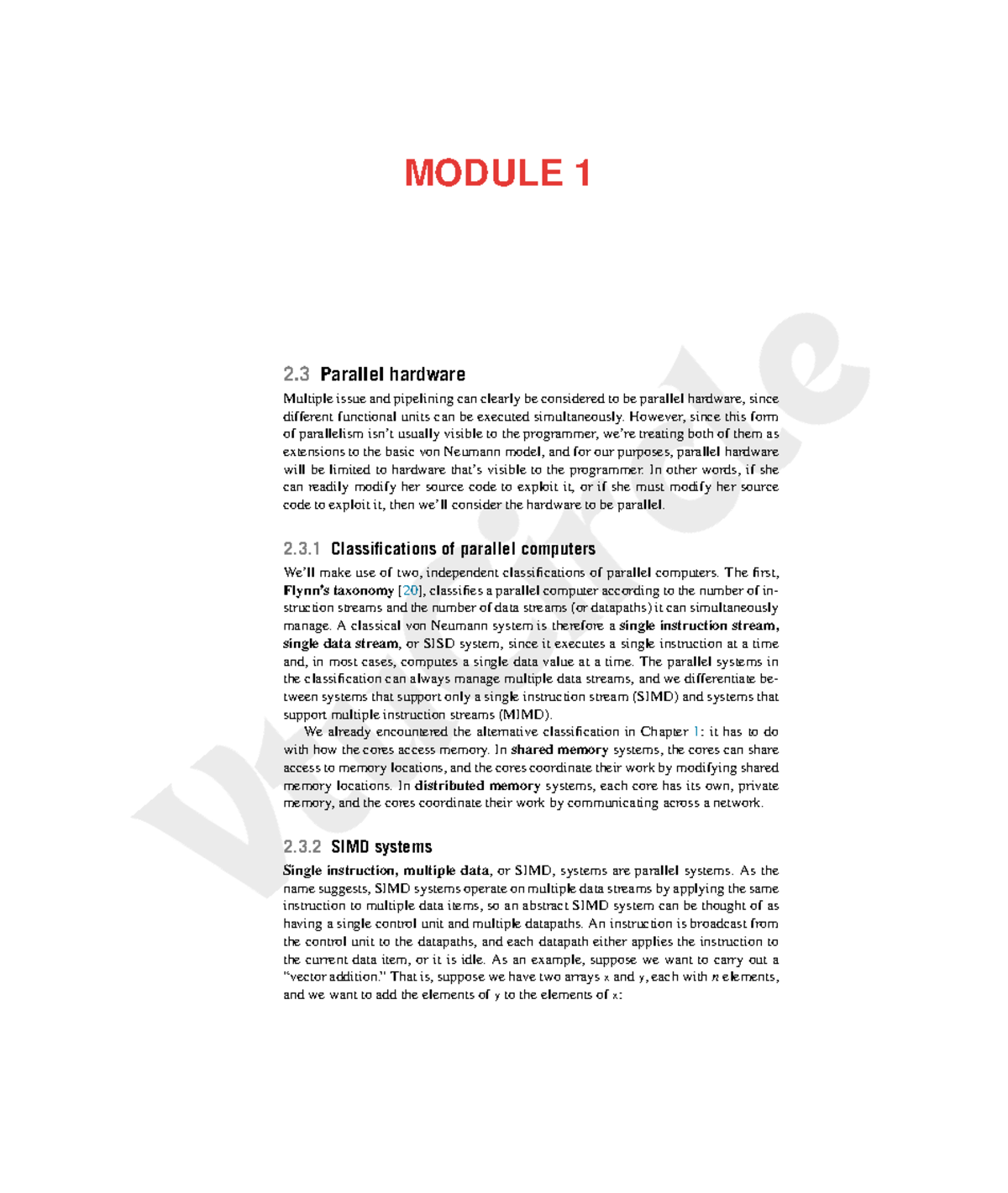 BCS702 Module 1: Parallel Hardware and Multithreading Concepts - Studocu