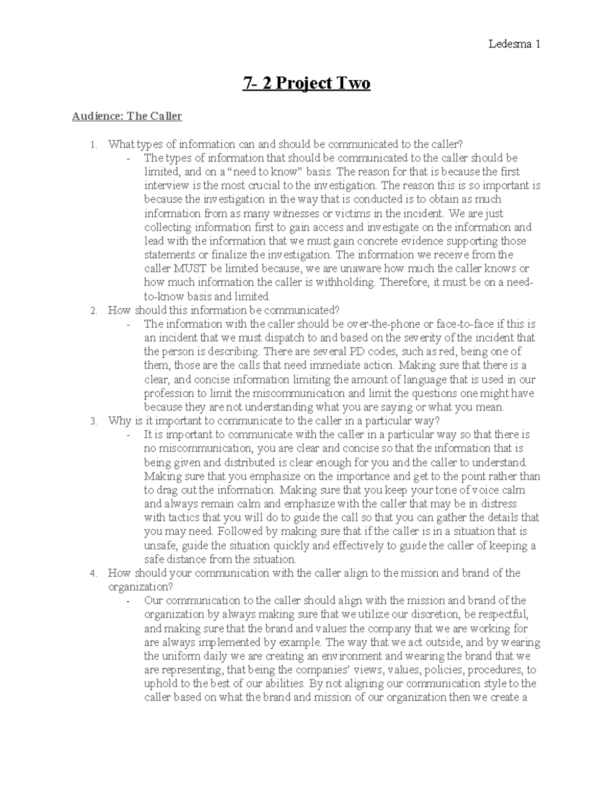 7-2 Project CJ-140: Effective Communication Strategies in ...