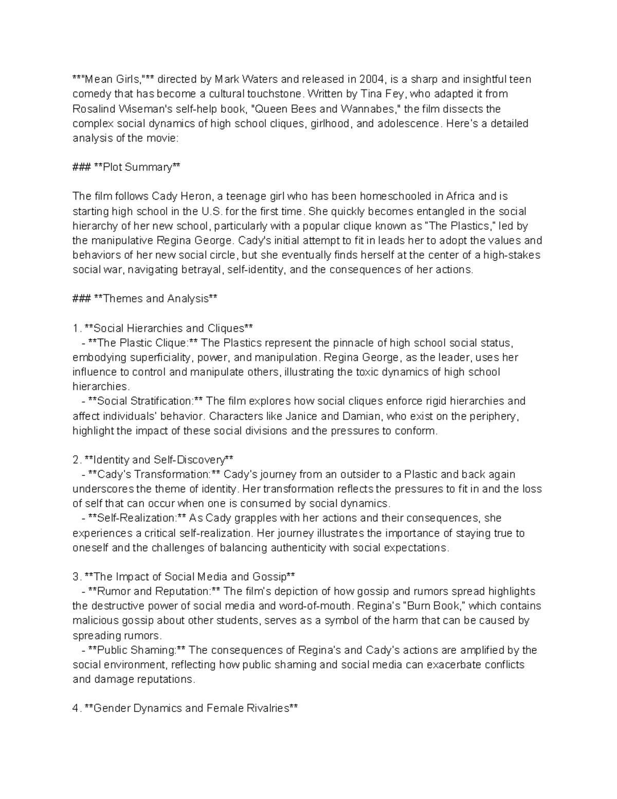1.35 notes for class - Practice analyzing movies instead of books ...