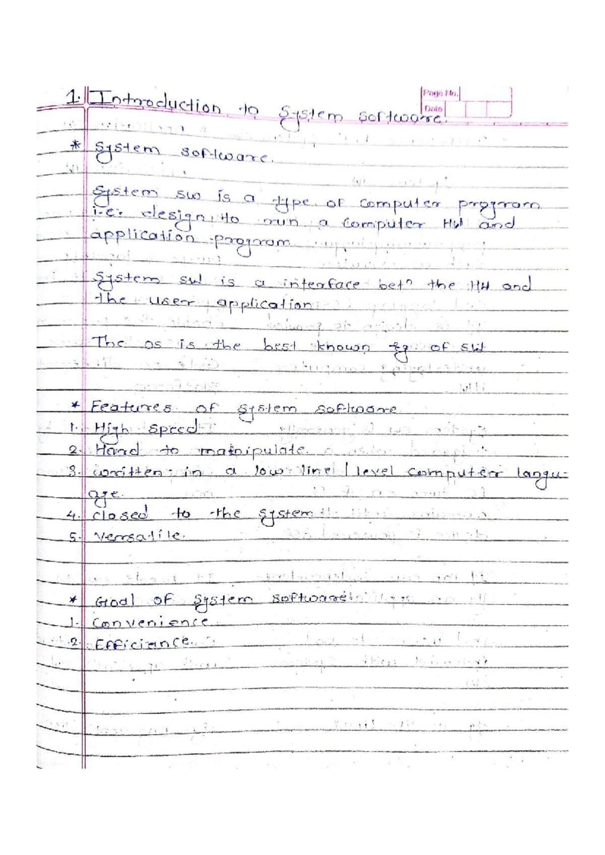 SPCC - Handwritten Notes on System Software and Assembly Language - Studocu