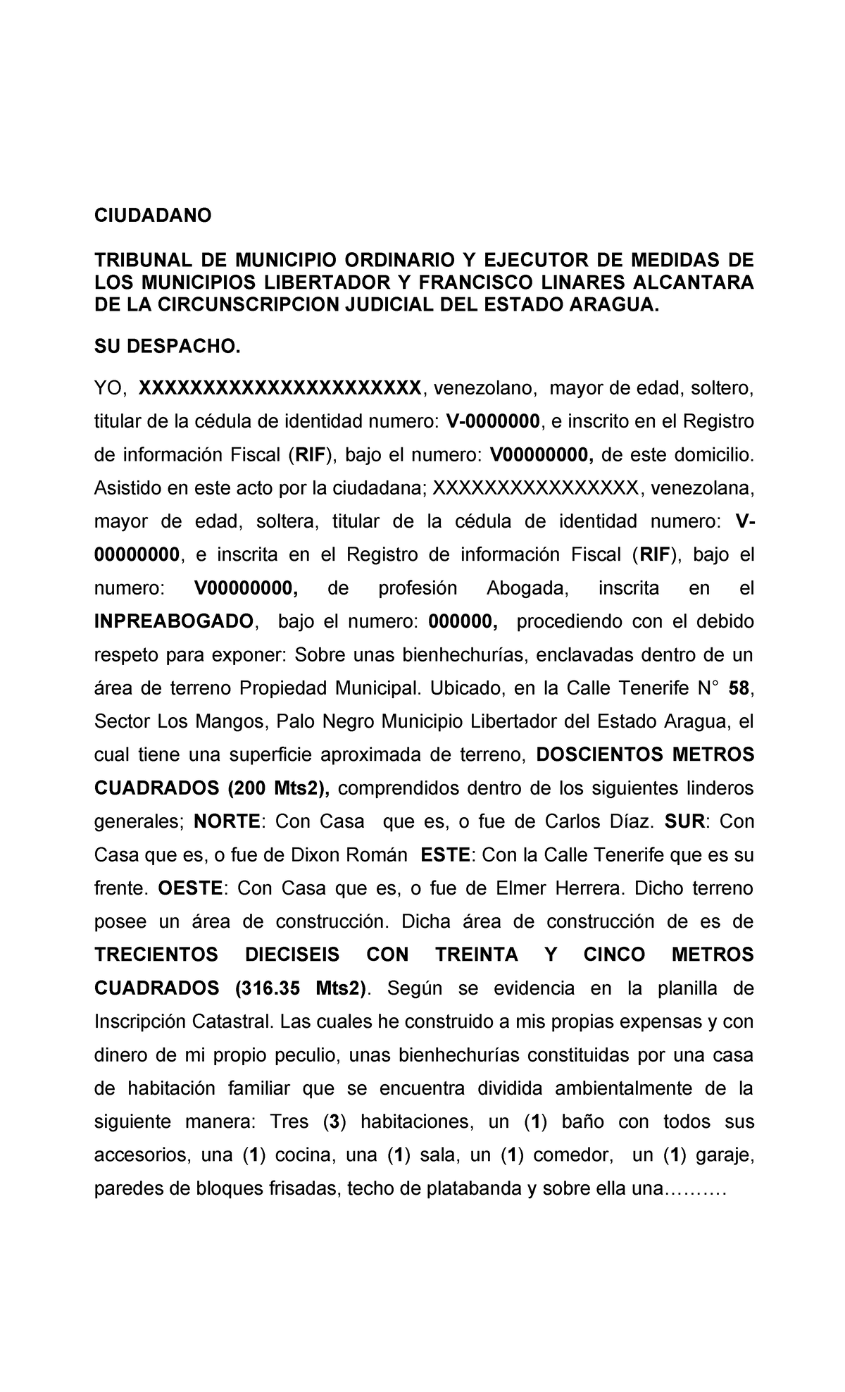 CIUDADANO TRIBUNAL DE MUNICIPIO ORDINARIO - Titulo S6 - Studocu