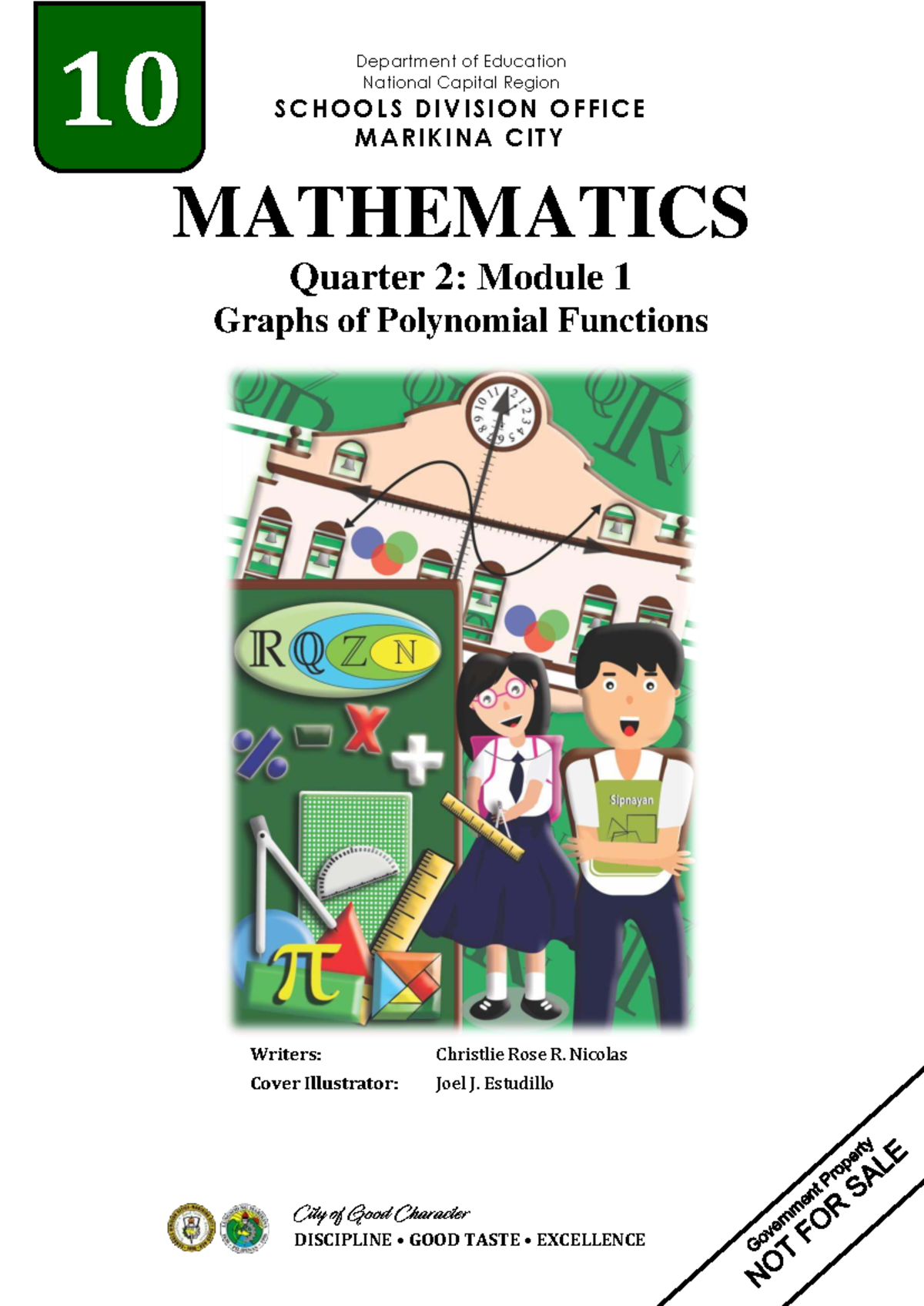 Mathematics 10: Quarter 2 Module 1 - Graphs of Polynomial Functions - Studocu