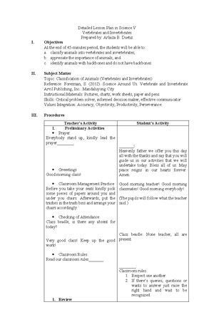 LP IN English - NONE - SEMI-DETAILED LESSON PLAN USING SUGGESTOPEDIA ...