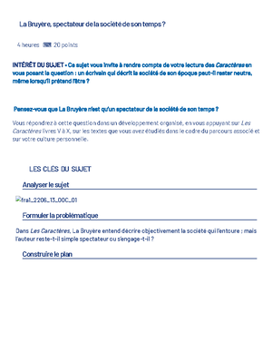 PLAN DDFC ODG - Différents types de plans possible pour la dissertation ...