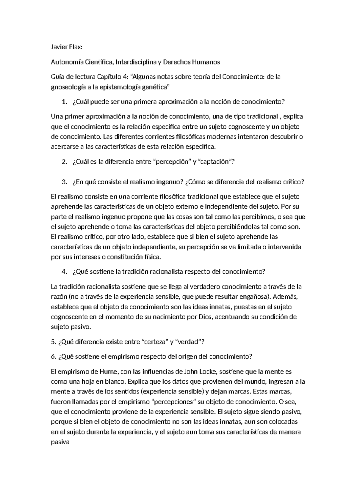 Guia cap3 - guia cap 3 - Javier Flax: Autonomía Científica ...