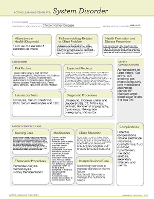 Clostridium difficile (C. Diff) System Disorder - ACTIVE LEARNING ...