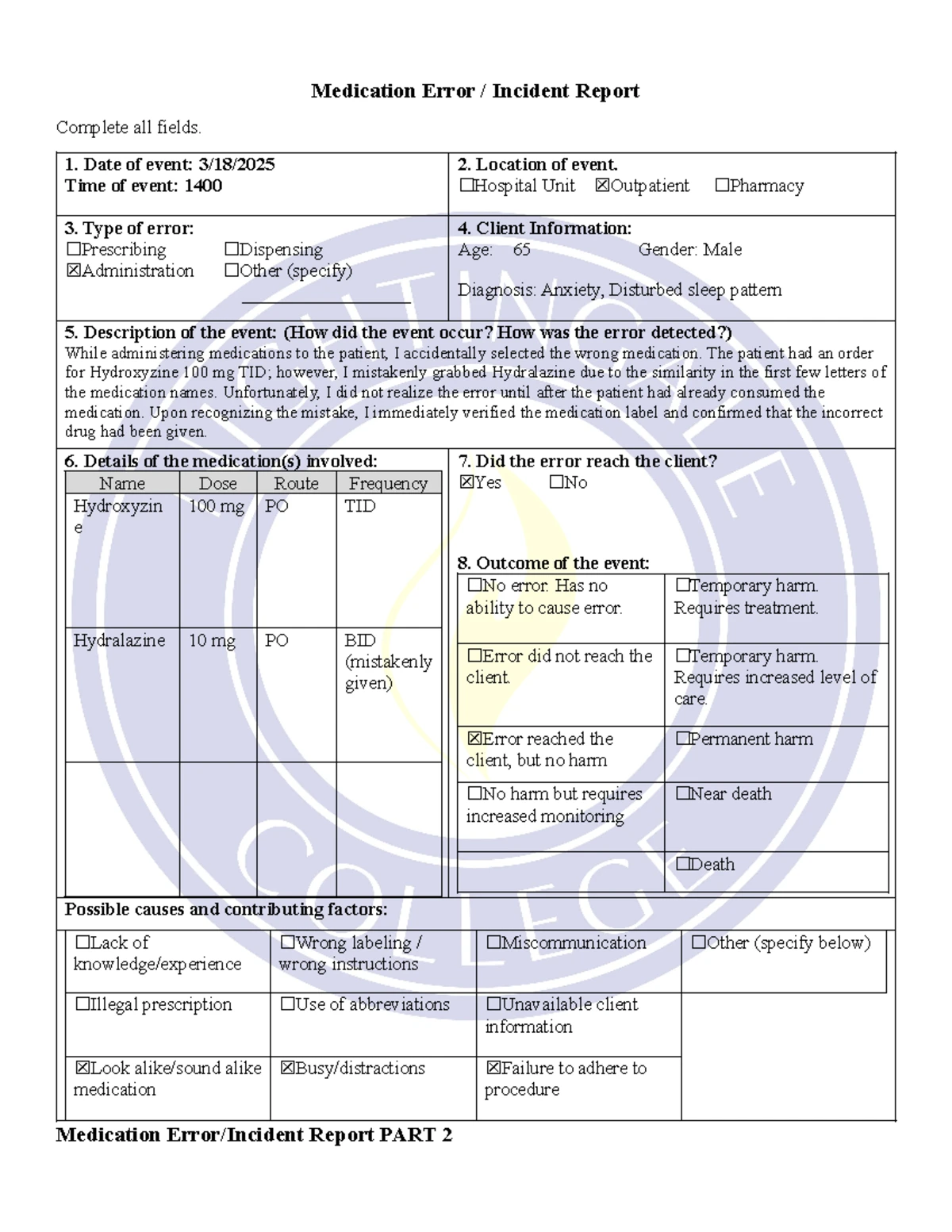 Shadow Health Robert Hall Mobility Care Plan - Focused Exam: Mobility ...