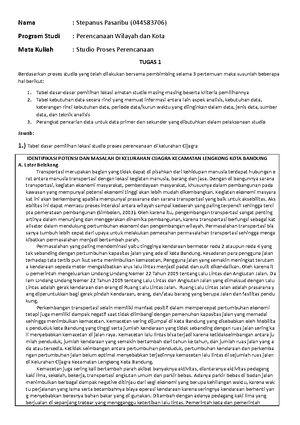 Contoh cover tugas ut1 - Pengantar Perencanaan Wilayah Dan Kota - Tugas ...