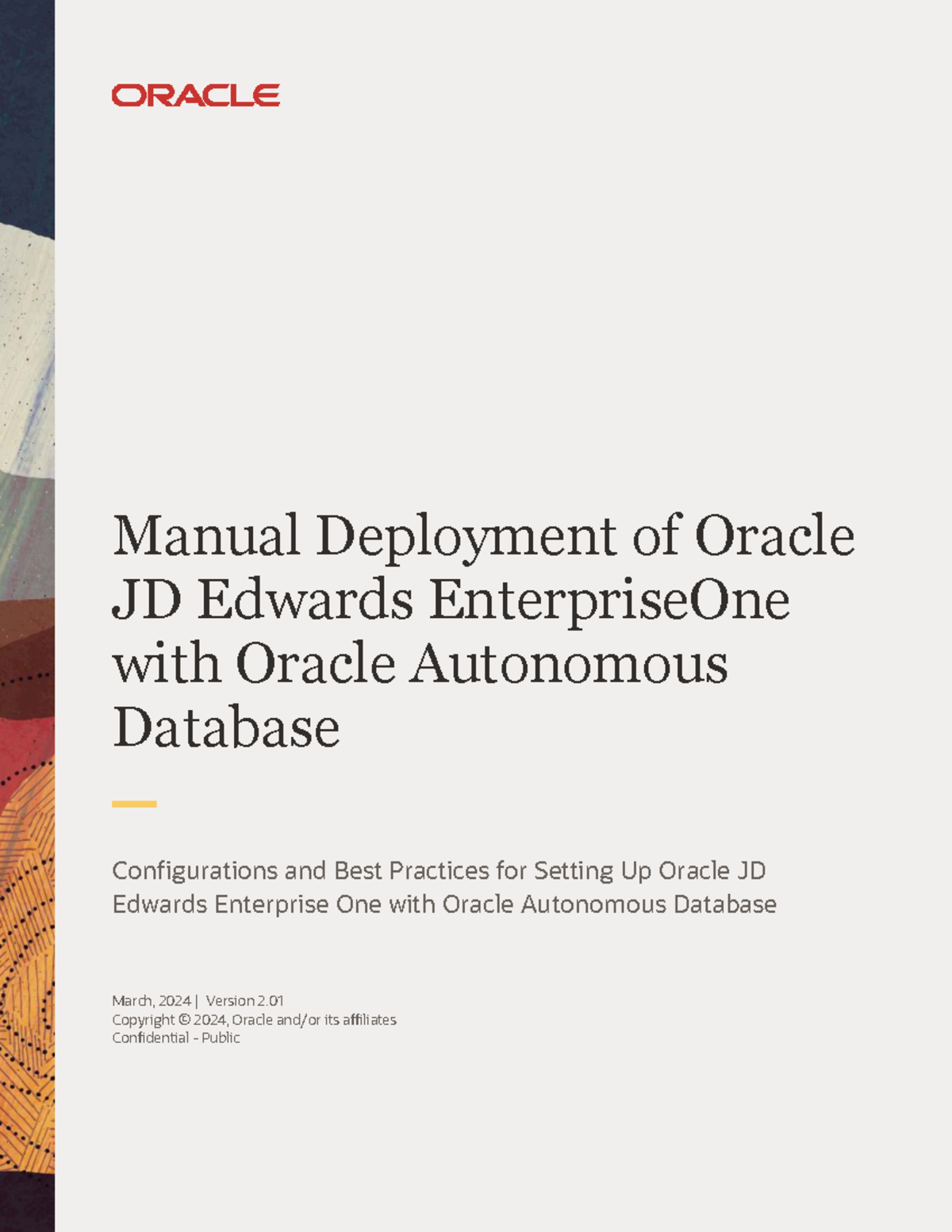 Manual Deployment of Oracle JD Edwards EnterpriseOne on Autonomous DB ...