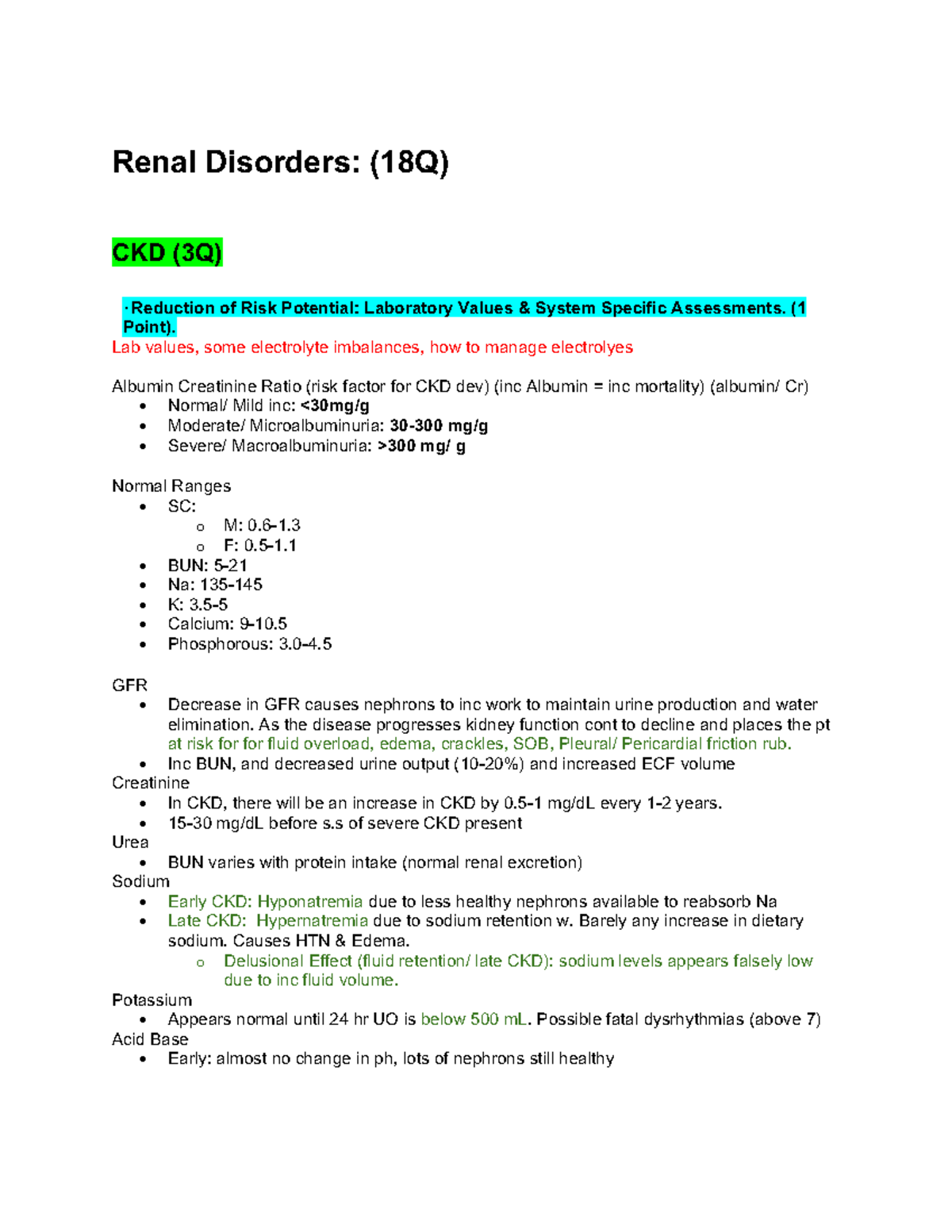 Kidney Disease Management: AKI, CKD, and Dialysis Protocols (Nursing ...