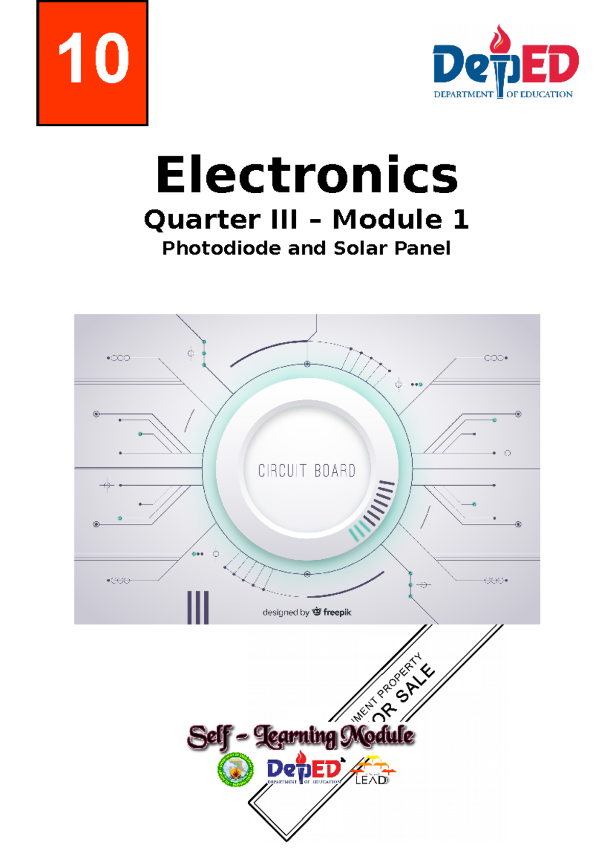 111b-i-o-l-o-gy - Electronics Quarter III – Module 1 Photodiode and ...