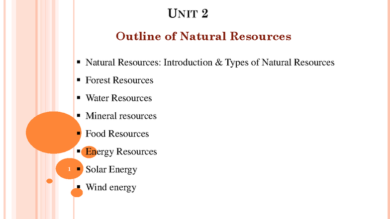 Unit 2: Overview of Natural Resources and Their Types - Studocu
