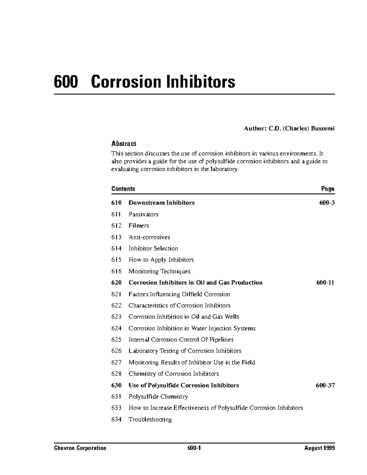 600 Corrosion Inhibitors: Comprehensive Guide for Oil & Gas ...