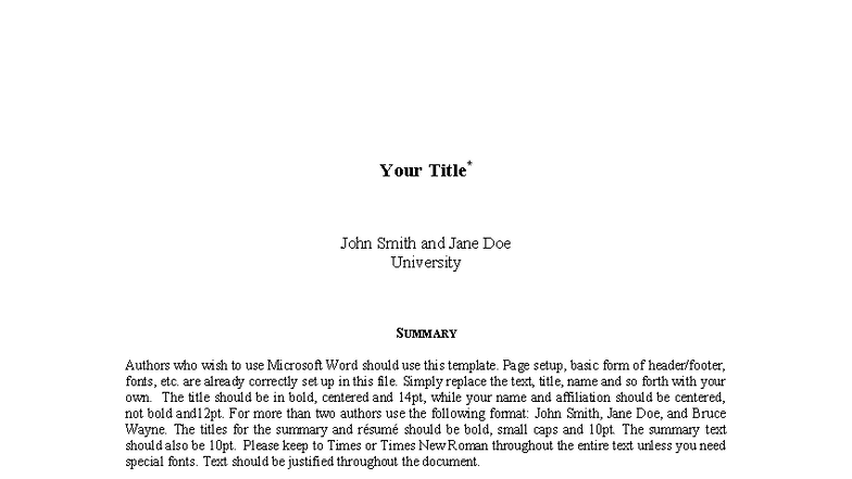 McGWPL Template Guide for Word Document Formatting - Studocu