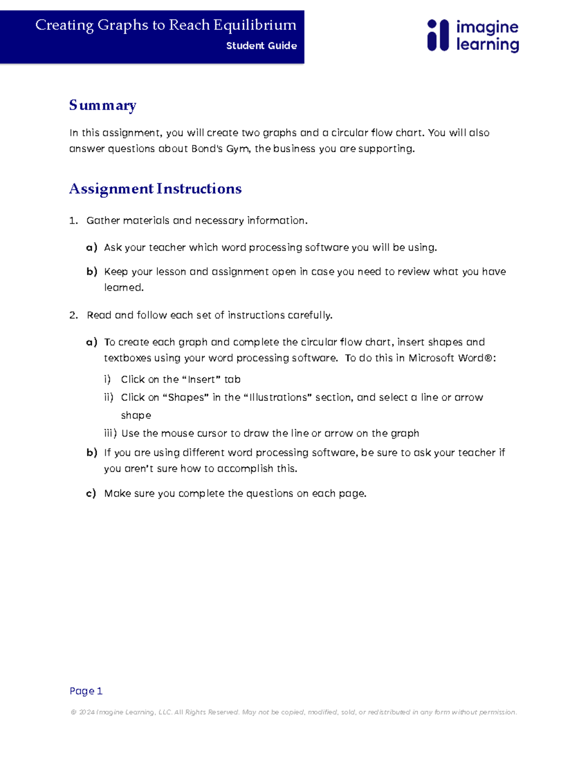 3314-02-04 Student Guide: Creating Graphs for Equilibrium Analysis ...