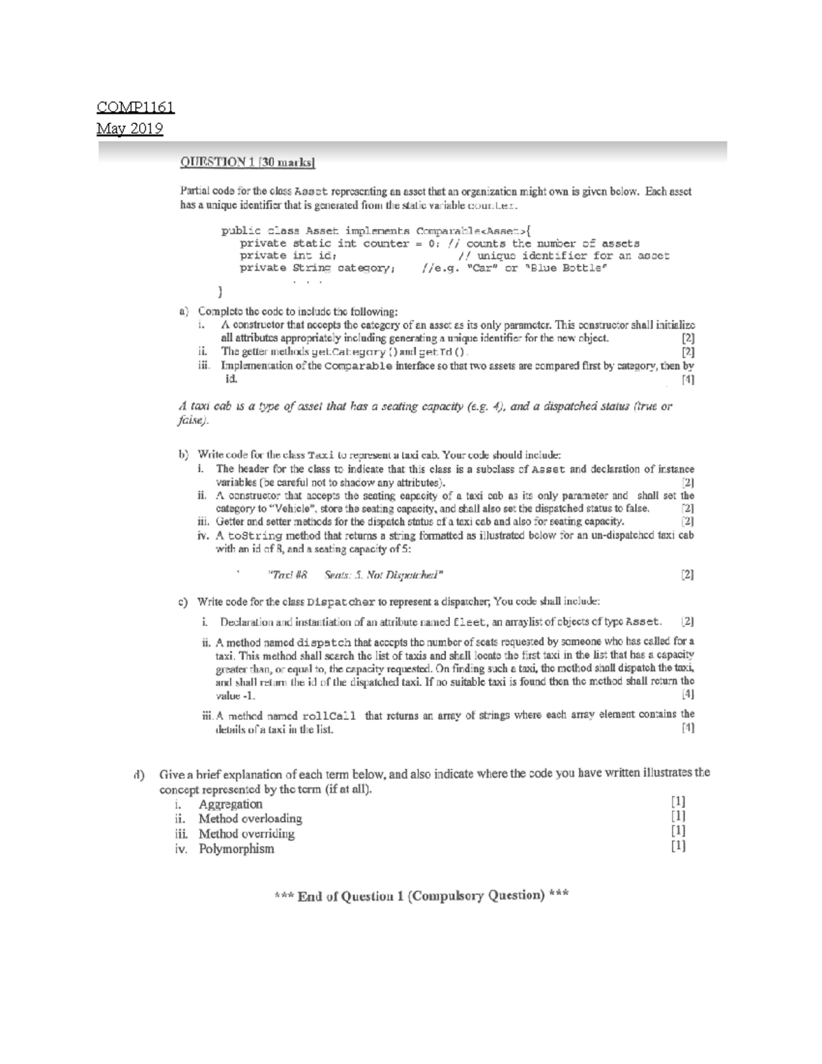 COMP1161 Final Exam Past Papers & Solutions - Studocu