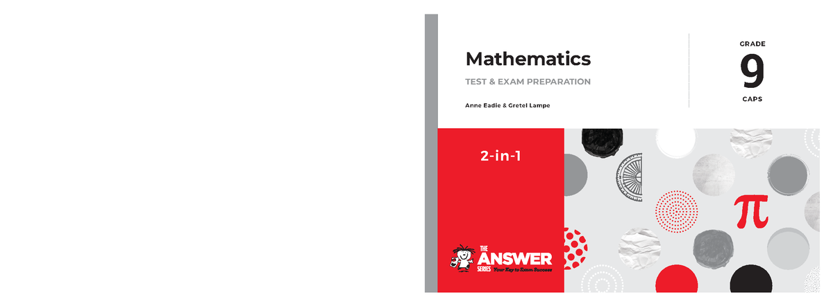 Grade 9 Maths 2-in-1 CAPS Study Guide for Test & Exam Preparation - Studocu