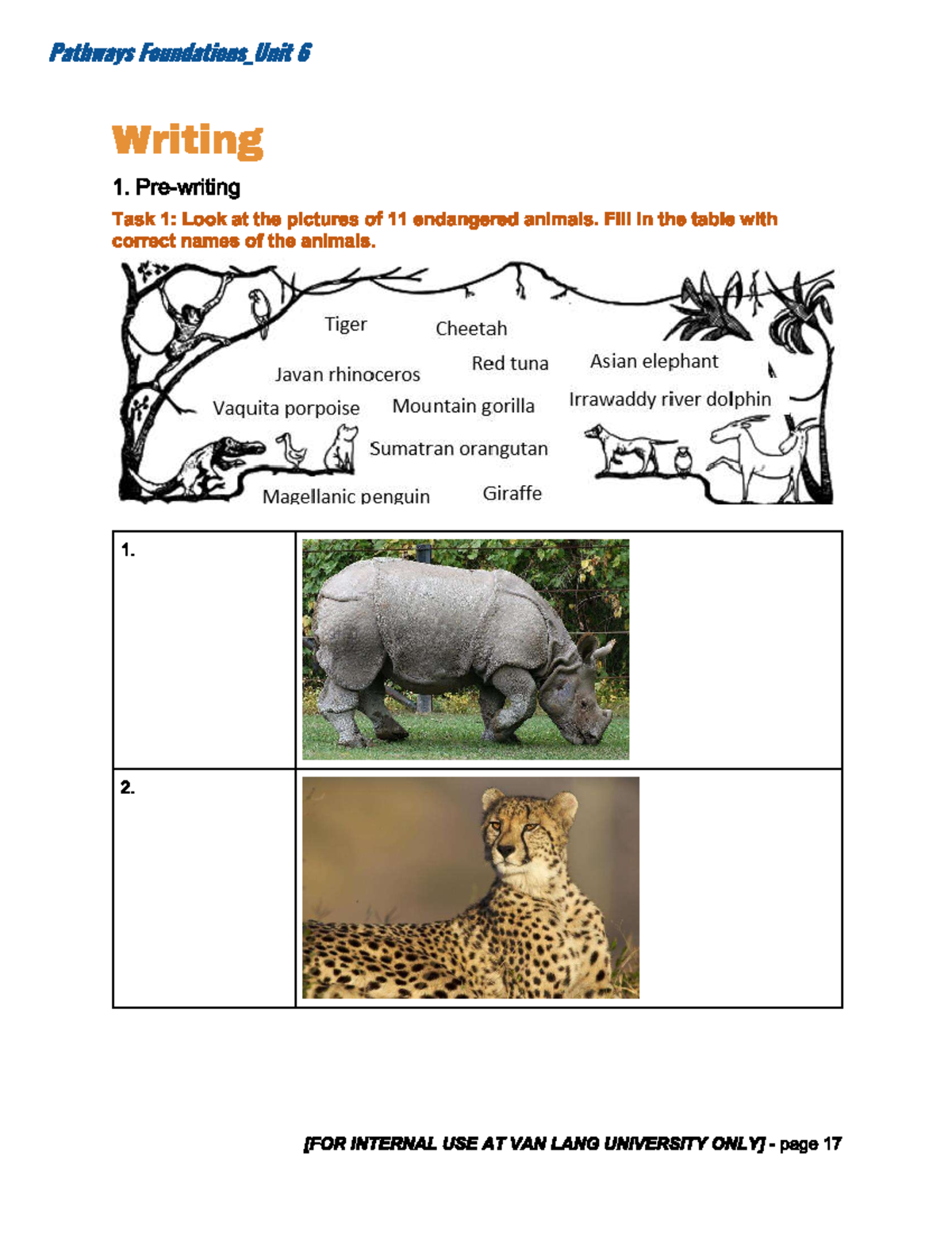 Wriitng lesson 7 - hhhh - Pathways Foundations_ Unit 6 Writing 1. Task ...