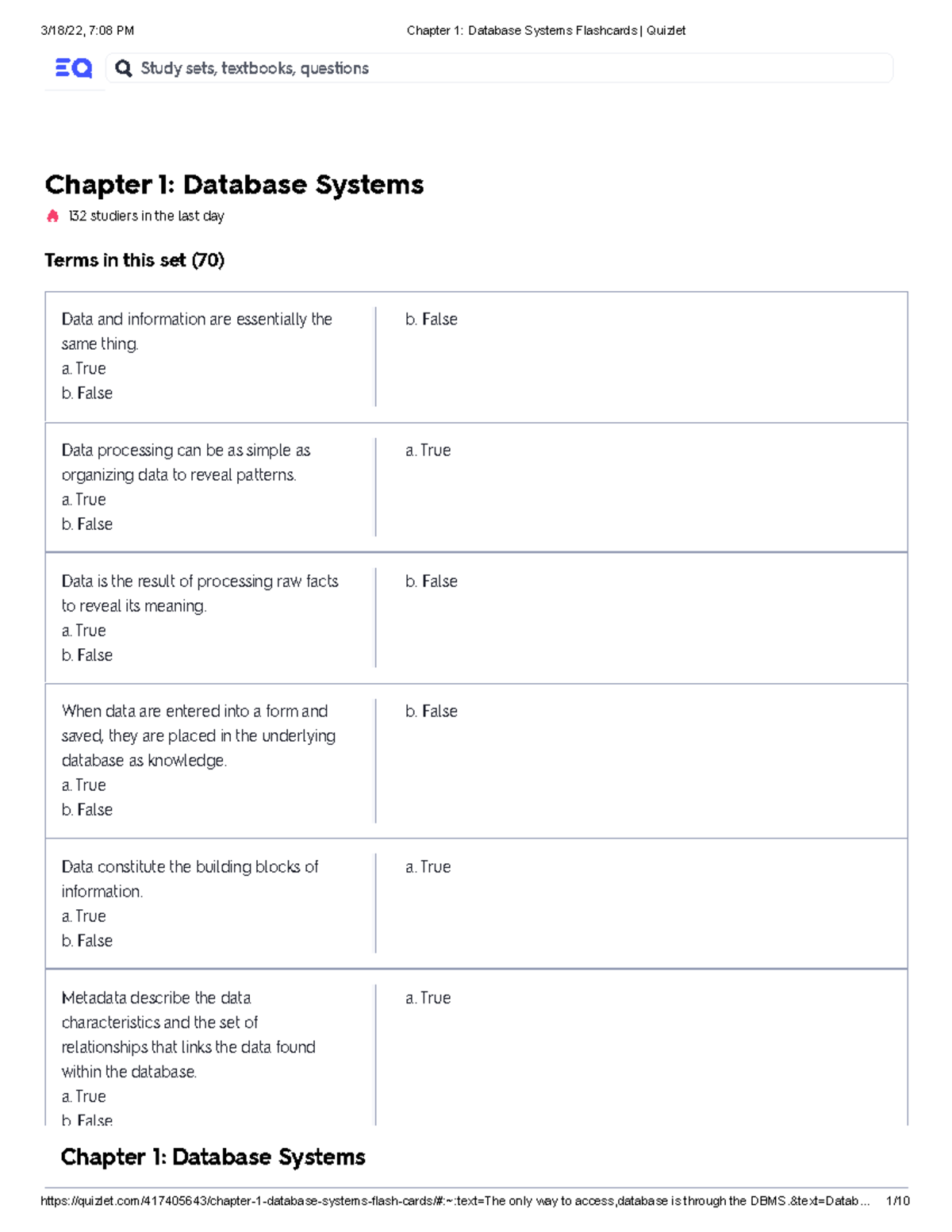Chapter 1 Database Systems Flashcards Quizlet - Upgrade: Free 7-da... 1 Profi Chapter 1 ...