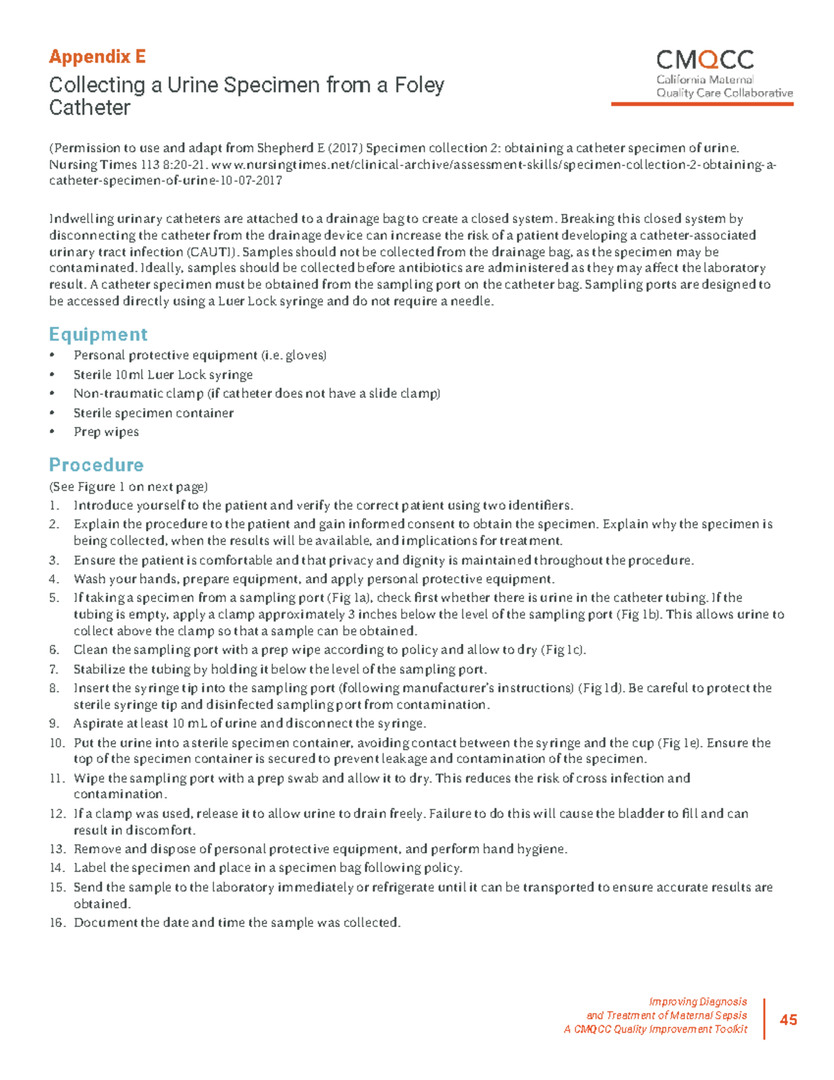 Sepsis Appendix E - Notes - ####### Improving Diagnosis ####### and ...