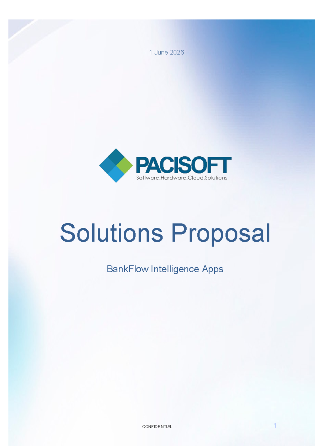 Proposal for BankFlow Intelligence Apps - Pacisoft Solutions - Studocu