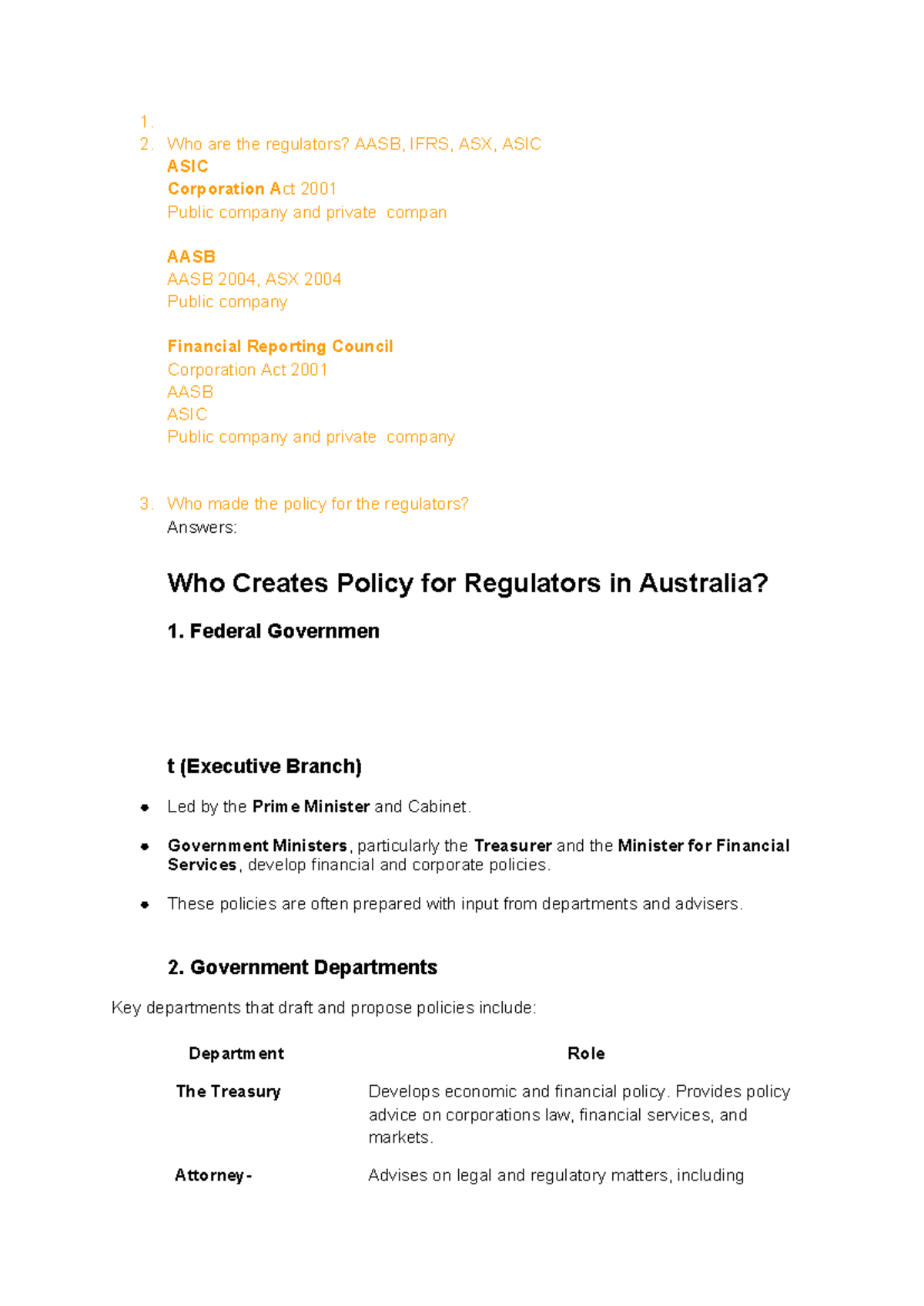 ACCM4200 Week 1: Understanding Australian Financial Regulators and ...