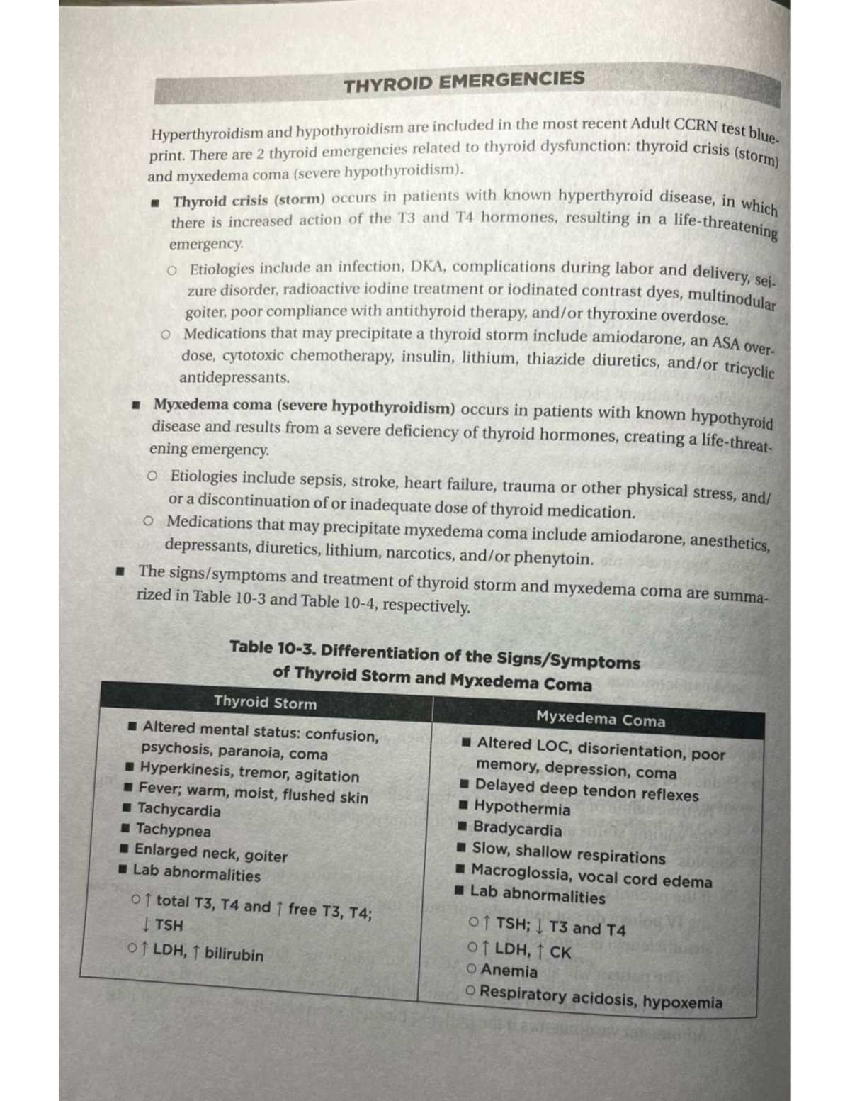 THYROID EMERGENCIES: Hyperthyroidism & Hypothyroidism Overview - Studocu