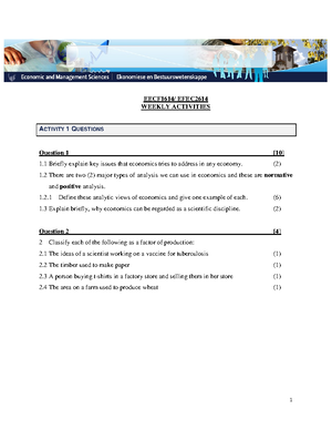 Topic 5 Perfect Market Notes - ECONOMICS NOTES TOPIC 5: PERFECT MARKET ...