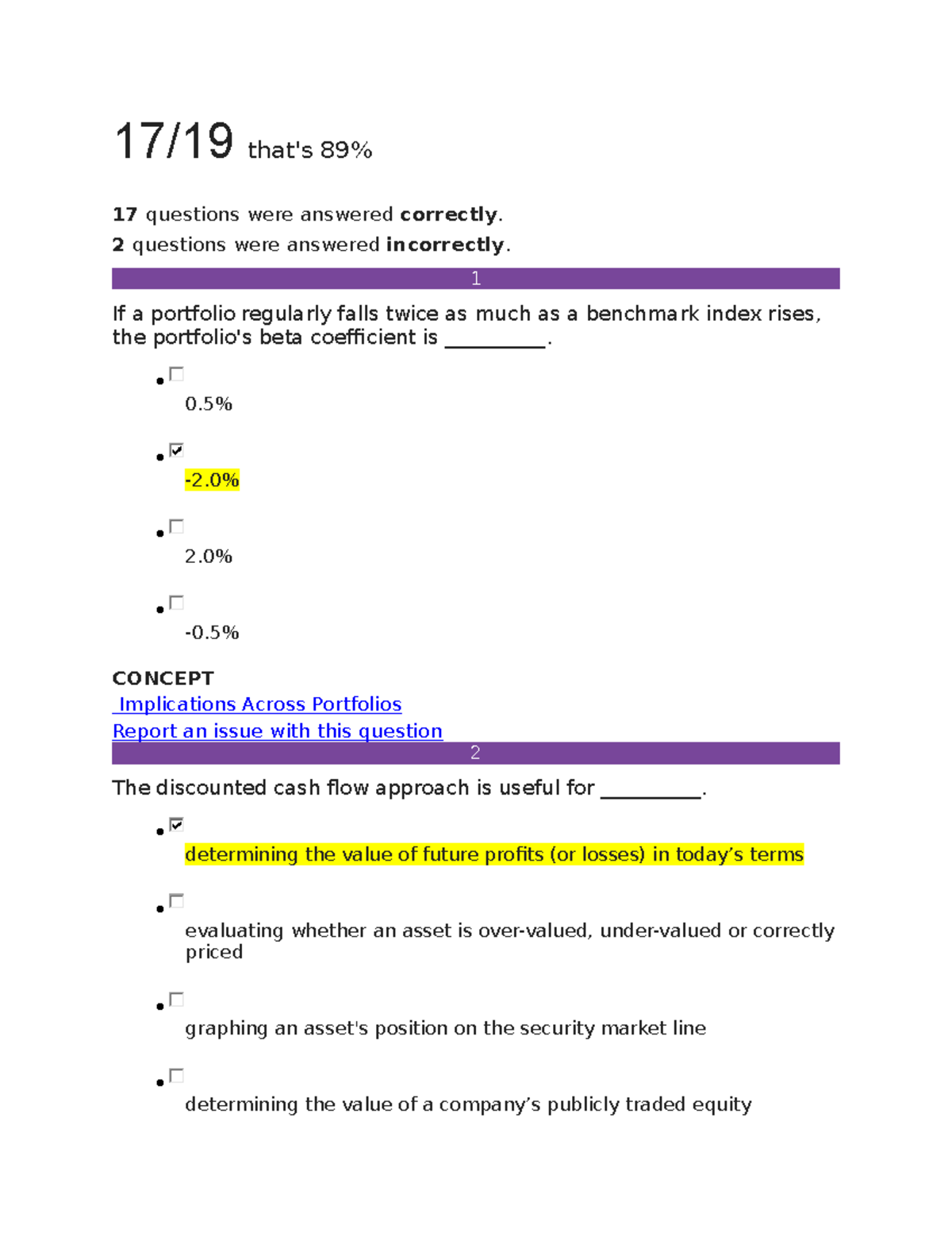 Principles of Finance FNCE 301 Unit 3 Milestone Review - Studocu