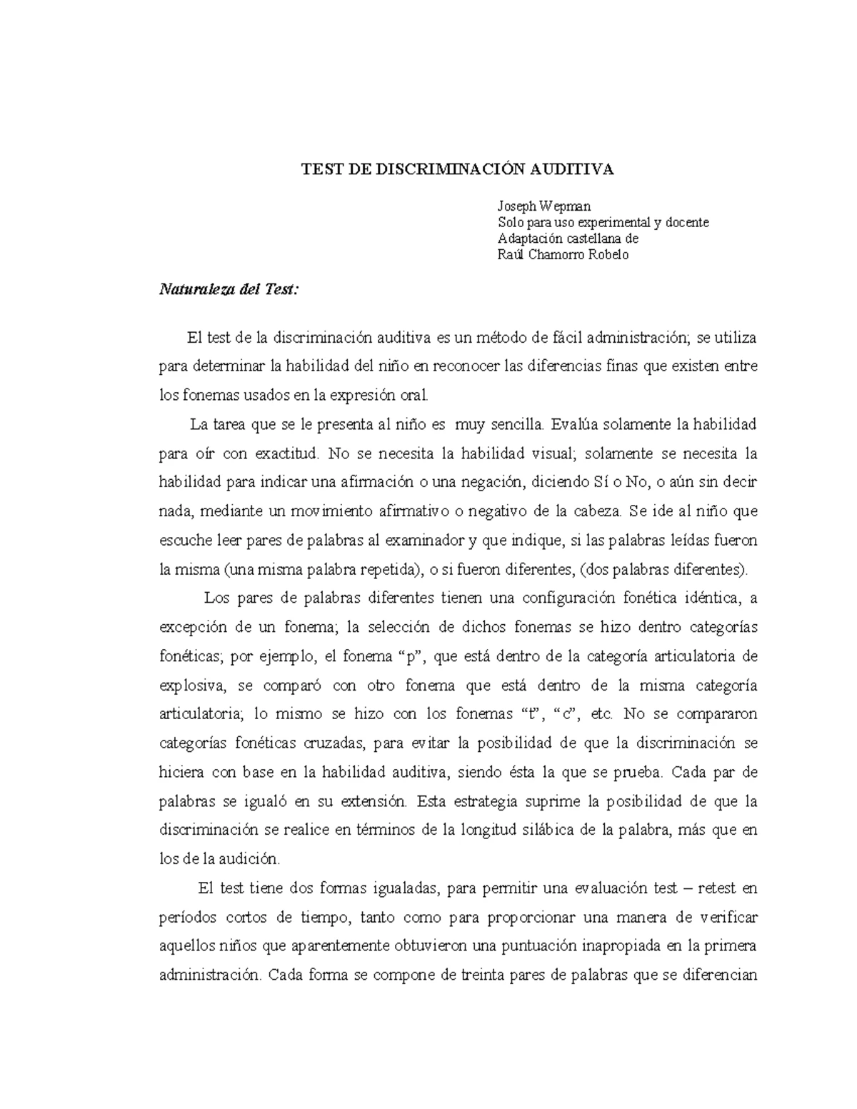 Guía del Tester y Protocolo para el Metropolitan Readiness Test (MRT ...