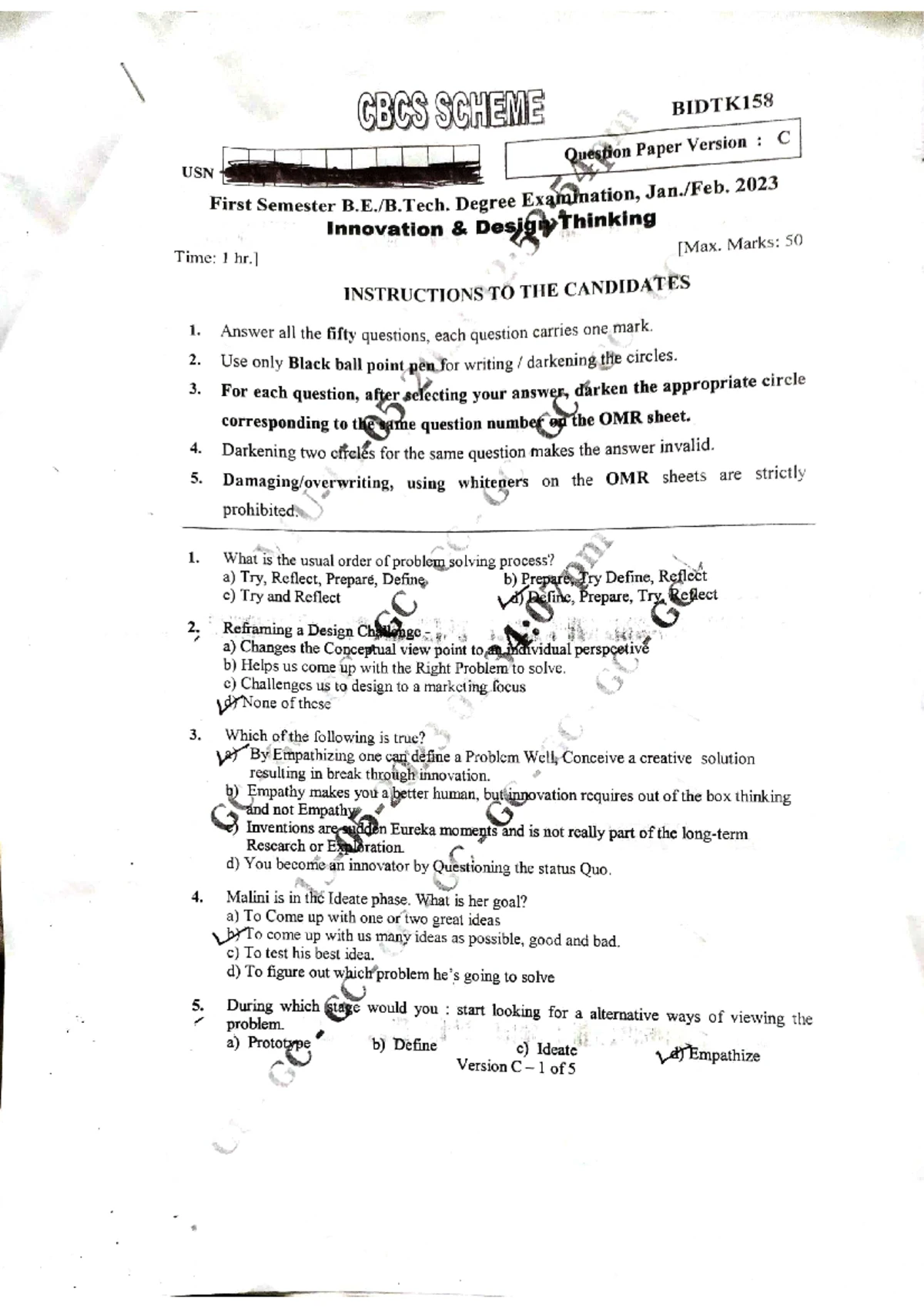 IDT3 - Solved Question Paper for 2nd Sem 2023 VTU Exam - Studocu