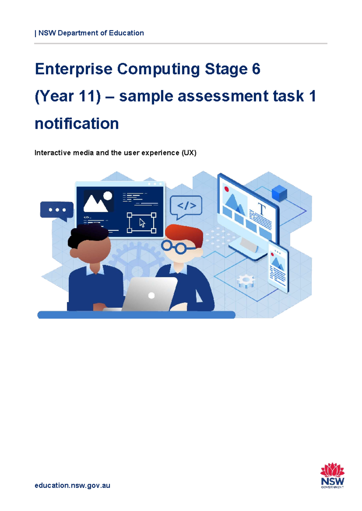 NSW Enterprise Computing Stage 6 (Year 11) Assessment Task 1 ...