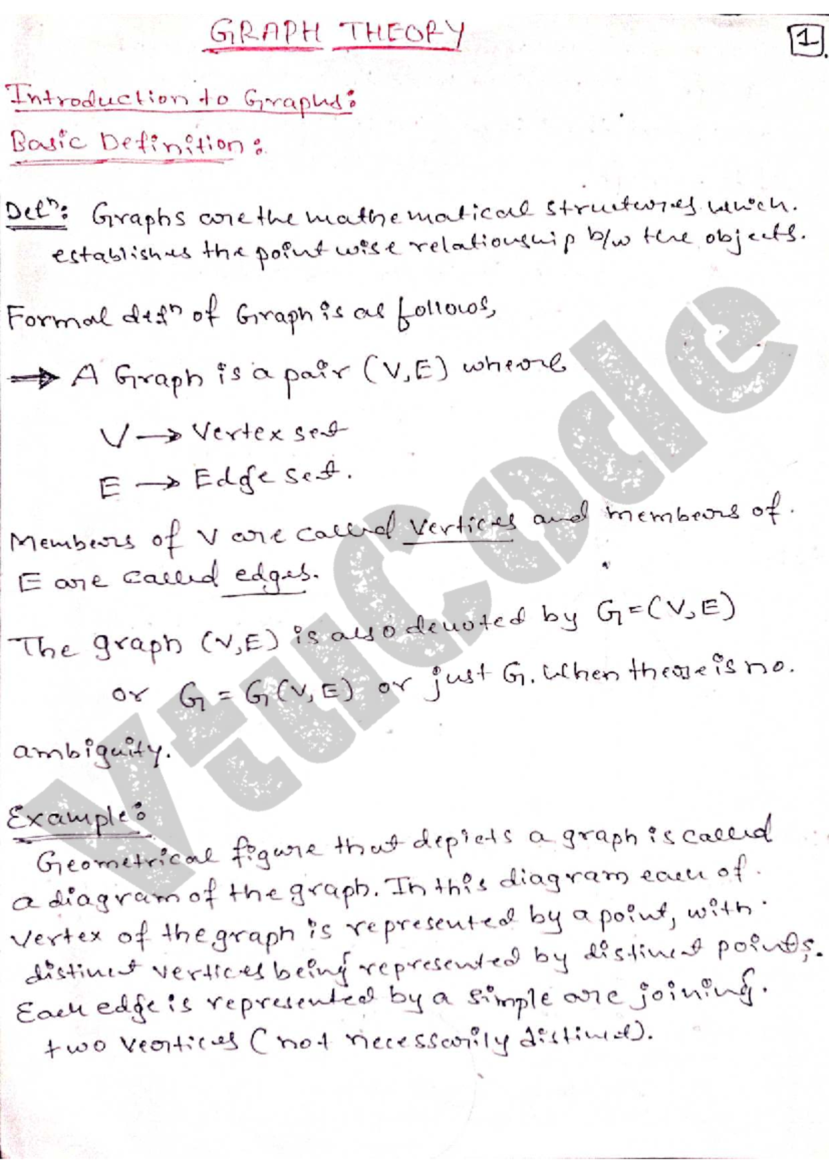 BCS405B Graph Theory Module 1: Introduction to Graphs and Definitions ...