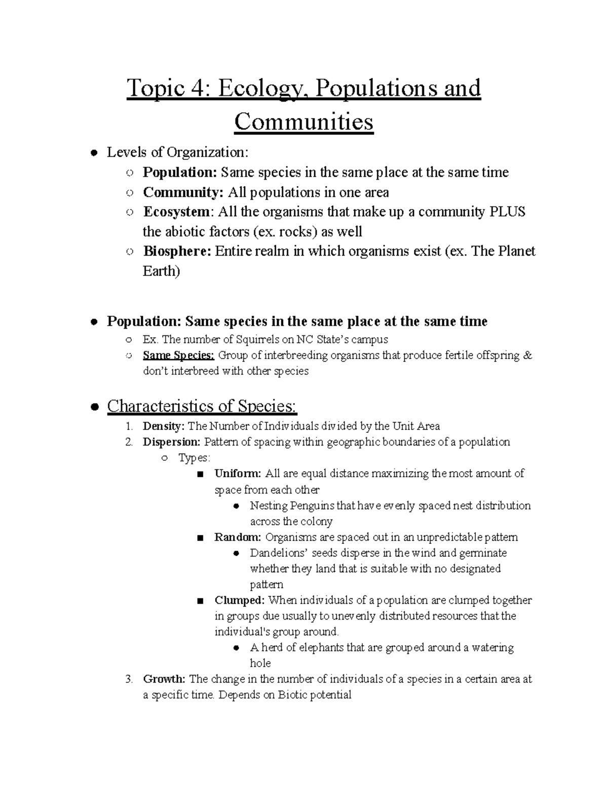 Ecology, Population Dynamics, and Human Impact: A Comprehensive ...