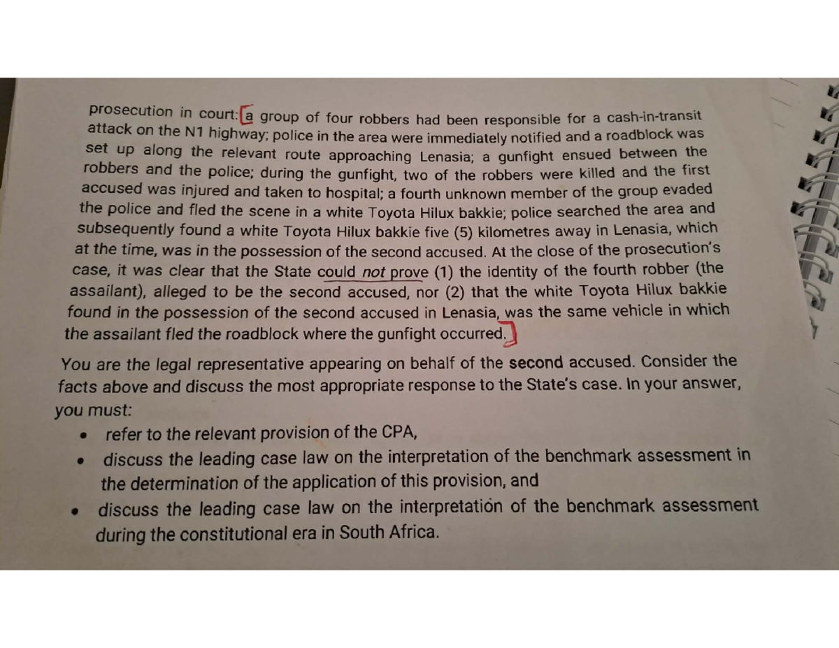Long Questions - Legal Analysis of Robbery Case: CPA & Case Law ...