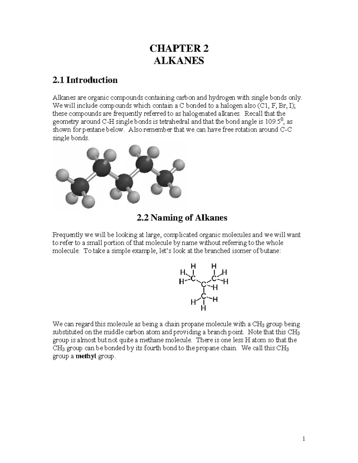 CHAPTER 2: ALKANES - Introduction, Naming, and Isomerism - Studocu