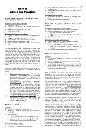 Criminal Law 1 Reviewer - REVISED PENAL CODE (Act. No. 3815, as amended ...