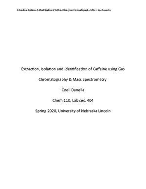 CHEM 110 L Experiment 8 Identification of Unknown Diprotic Acid ...