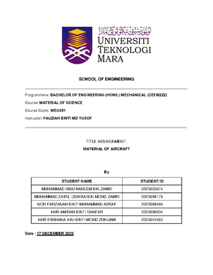 Chapter 2 - Metallic materials and their engineering applications (MEC 481) - Studocu