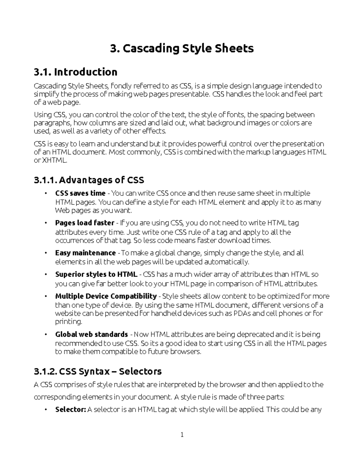 3.-Cascading-Style-Sheets - 3. Cascading Style Sheets 3. Introduction ...