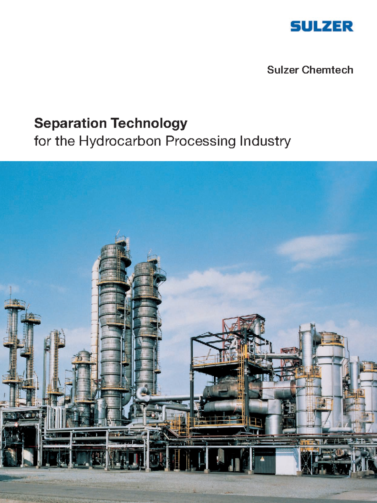 Separation Technology for the hydrocarbon processing industry - Sulzer ...