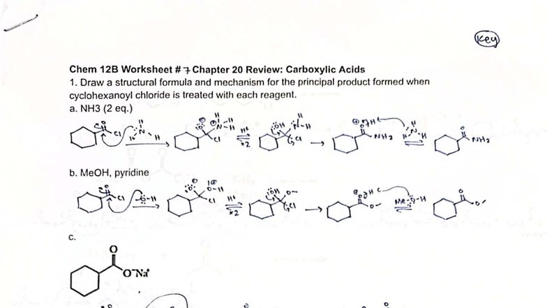 Chem 12B Worksheet 7: Carboxylic Acids Review & Mechanisms - Studocu