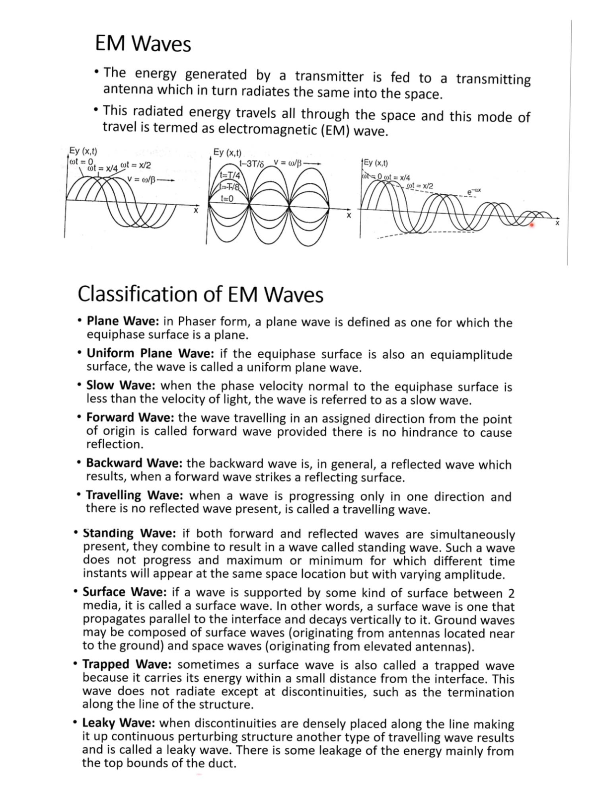 Antenna Unit 5: EM Wave Propagation and Classification Notes - Studocu
