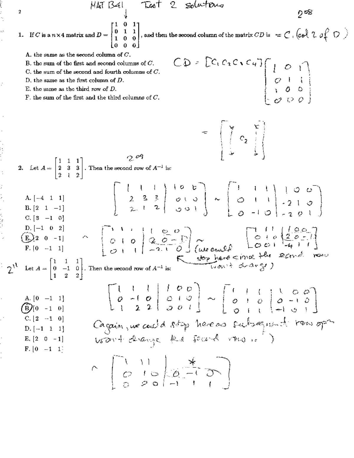 F12t2s MAT 1341 midterm 2 - MAT1341 - uOttawa - Studocu