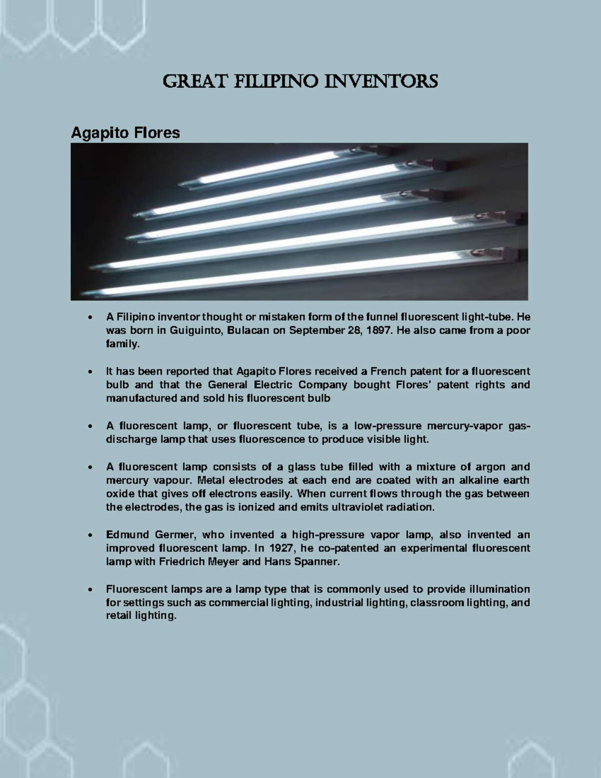 Filipino Inventors and Their Innovations: A Study of Creativity and ...