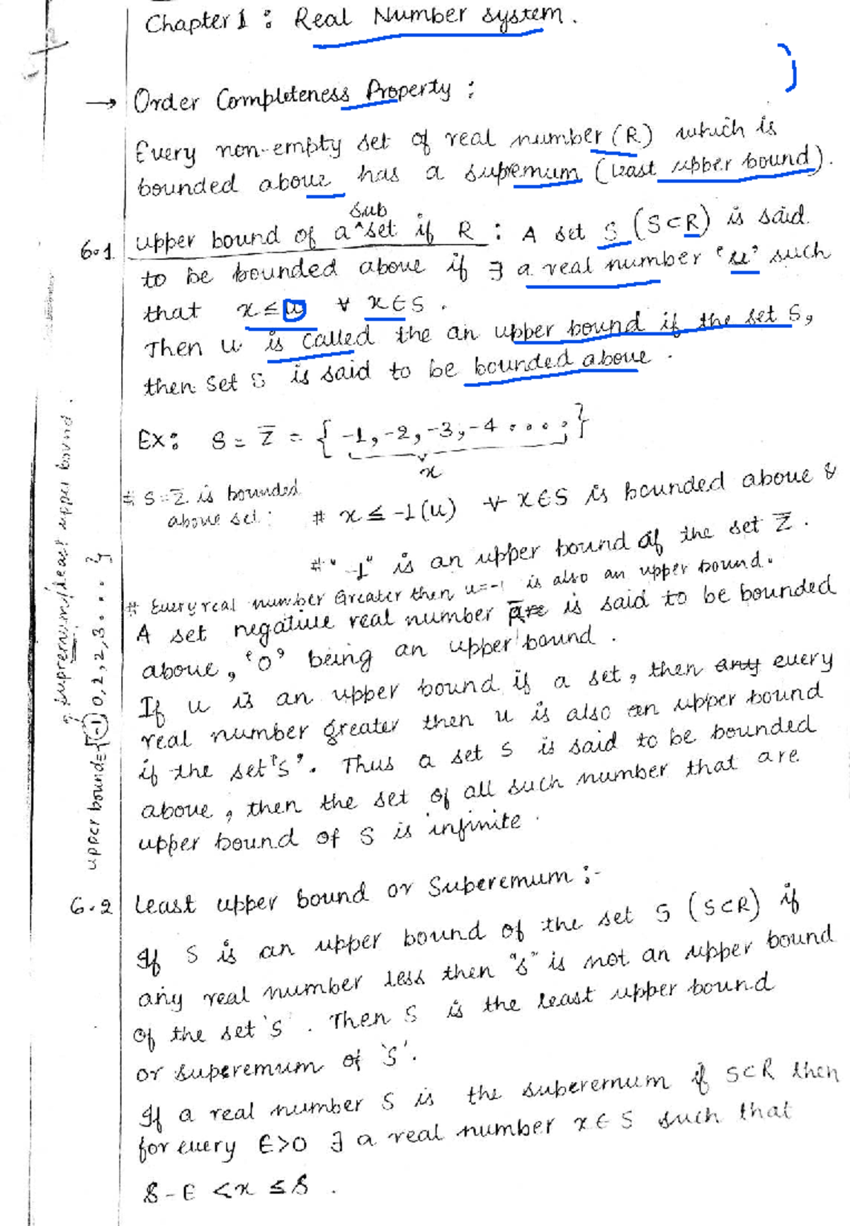 Real Number System: Chapter I - Completeness Property of R (OTder ...