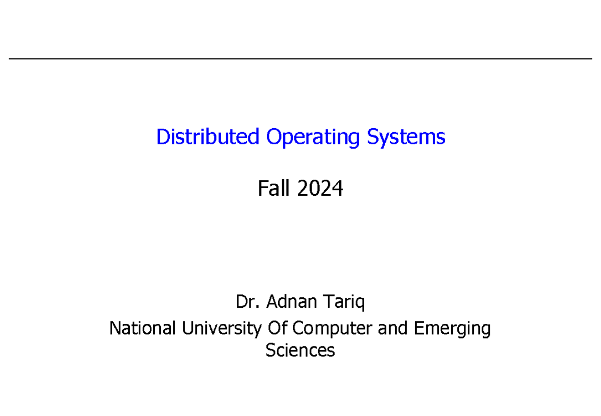 Introduction-v2 - It is a advanced Algorithm course - Distributed ...
