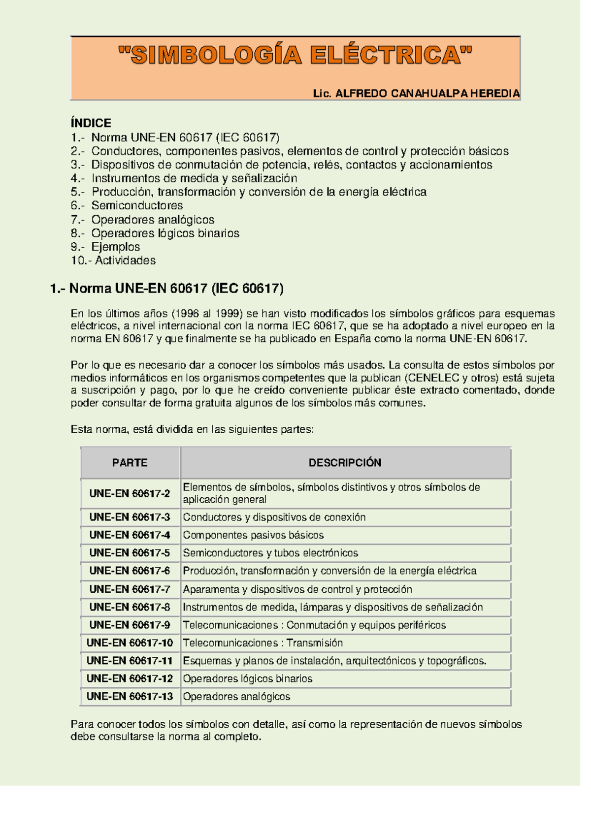 Norma UNE-EN 60617 (IEC 60617): Símbolos Gráficos en Esquemas ...